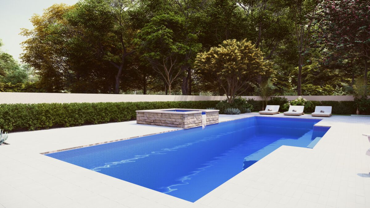 The Haven Spa with Overflow - Nexus Pools Australia